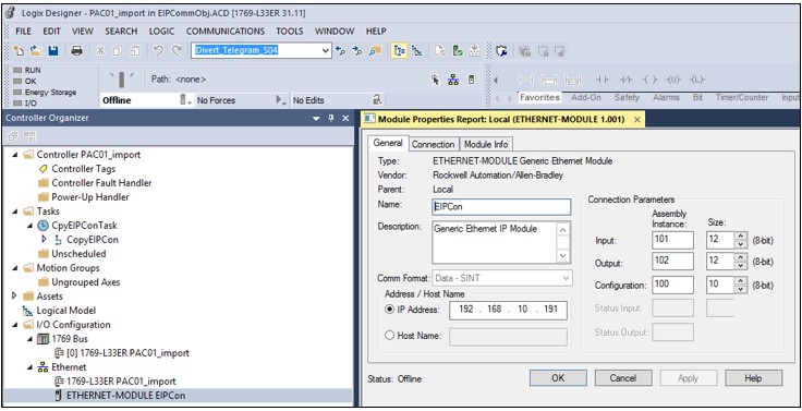 Communicating Between B&R And Allen-Bradley Over Ethernet/IP